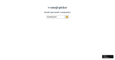 vue example emoji picker 2 forked codesandbox