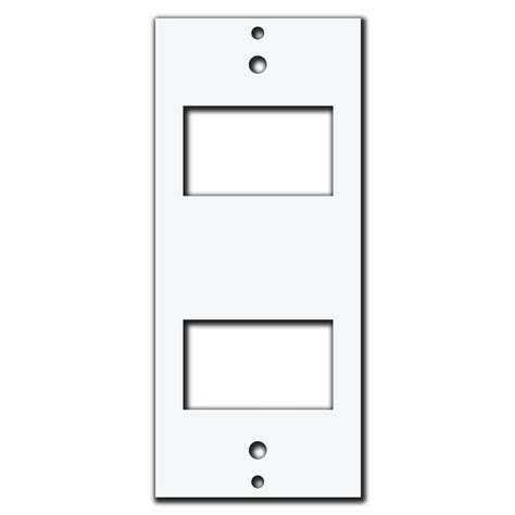 2 New Low Voltage Ge Switch Filler Insert For Rocker Wall Plates