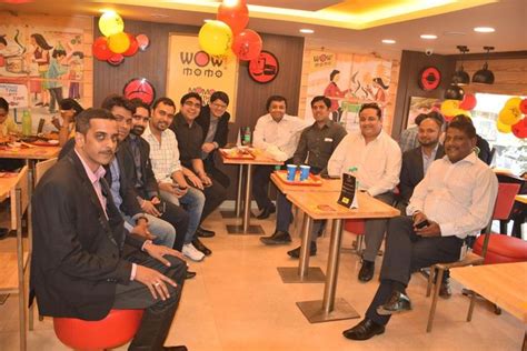 Mr Sagar Daryani Ceo And Founder Of Wow Momo With The Team Wow Momo