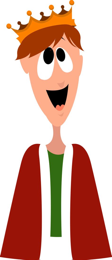 Young King Illustration Vector On White Background 13873867 Vector