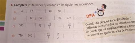 Solved 1 Completa los términos que faltan en las siguient algebra