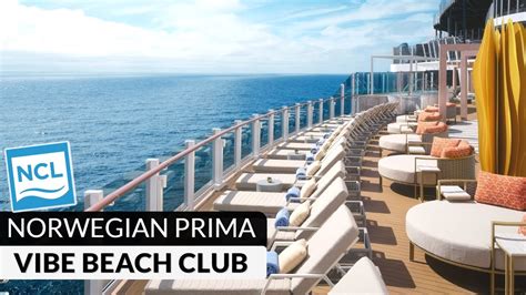 Norwegian Prima Vibe Beach Club Full Walkthrough Tour And Review 4k
