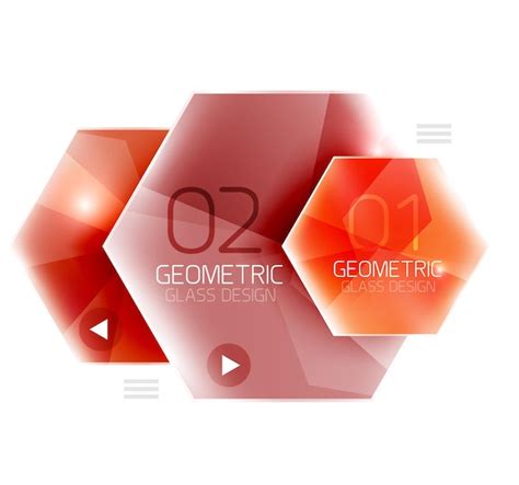 Premium Vector Hexagon Abstract Geometric Background