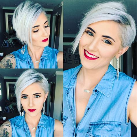 Ice White Hair Platinum White Pixie White Hair Platinum Pixie Blonde Pixie Dark Brown Hair