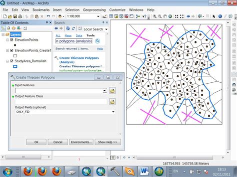 How To Perform The Create Thiessen Polygons Page 2 Esri