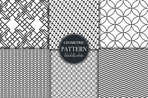 6 흑백 그레이 스케일 기하학적 패턴 배경의 집합입니다 추상 선 벽지 전단지 표지 배너 디자인 템플릿 미니멀 리스트 장식 패브릭 인쇄 텍스처배경에 대한 도트 트렌디 한