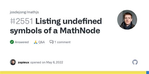 Listing Undefined Symbols Of A Mathnode Josdejong Mathjs Discussion Github
