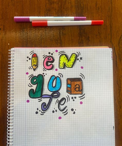 Portada Para Cuaderno Modelo Lenguaje Amapuches En 2024 Portadas
