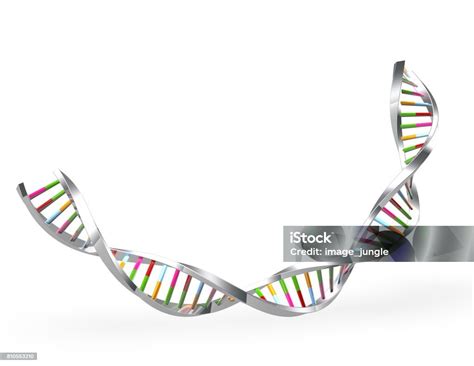 흰색 배경에 고립 반짝 Dna 나선 그림을 추상화 합니다 0명에 대한 스톡 사진 및 기타 이미지 0명 3차원 형태 Dna