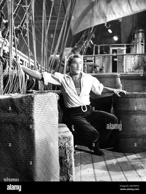 Errol Flynn On Set Candid During Filming Of Against All Flags 1952 Director George Sherman