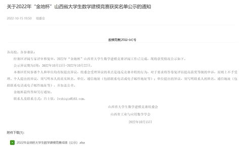 我校学子在2022山西省大学生数学建模竞赛取得佳绩 运城职业技术大学