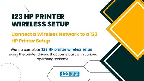PPT How To Connect A Wireless Network To A HP Printer Setup PowerPoint Presentation ID