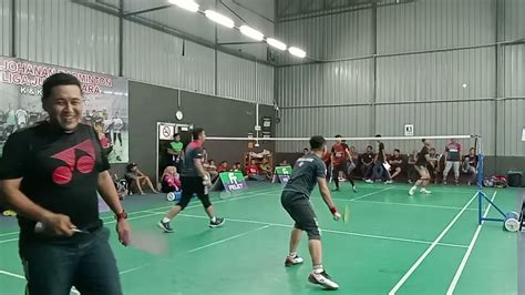 Badminton Friendly Match Mens Double Amateur Sijangkang Irfan Azim Vs Hakim Hakimi Youtube