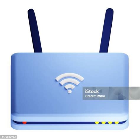 현대 무선 와이파이 라우터 평면도의 3d 렌더링 아파트 및 사무실 네트워크에서 통신 신호 전송 흰색 배경에 격리된 현실적인 그림 3차원 형태에 대한 스톡 사진 및 기타