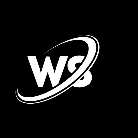 diseño del logotipo de la letra ws ws letra inicial ws círculo