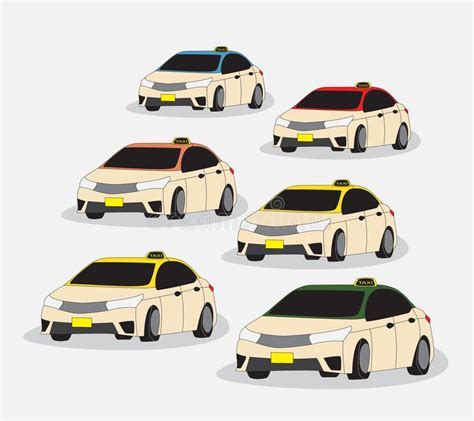 Fije Del Coche Del Metro De Taxi De Dubai Stock De Ilustración