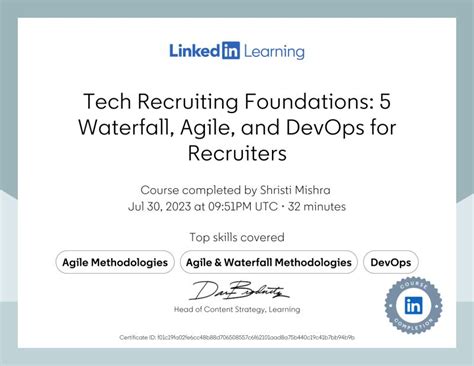 Shristi Mishra On Linkedin Certificate Of Completion