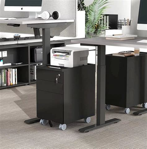 Under Desk Movable Metallic File Cabinet Movable File Cabinet Pedestal
