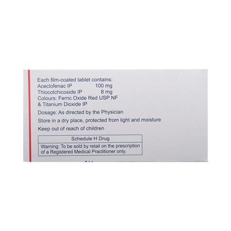 Zerodol Th 8 Tablet 30 Minutes 24 7 Delivery