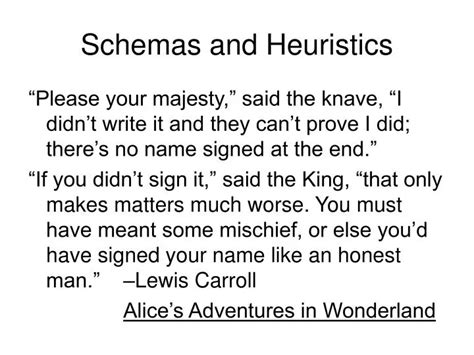 Ppt Schemas And Heuristics Powerpoint Presentation Free Download