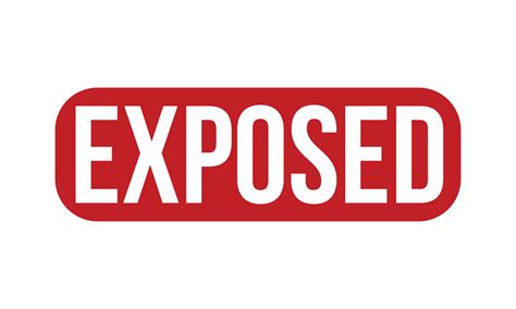 Exposed Rubber Stamp Red Exposed Rubber Grunge Stamp Seal Vector