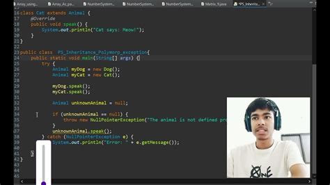 Problem Solving Using Java Inheritance Polymorphism And Exception Handling Program Youtube