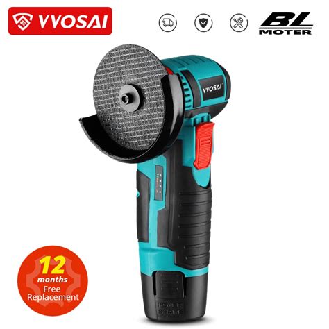 VVOSAI 12V Brushless Angle Grinder 19500RPM Electric Polishing Grinding