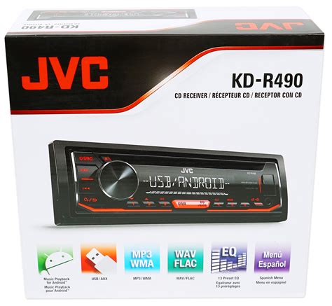 JVC KD R Single Din In Dash Car CD Receiver Stereo Radio W USB AUX AM FM EBay