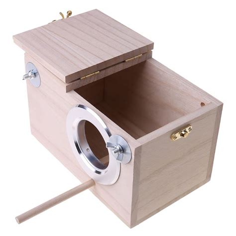 Wooden Bird Nesting Breeding Box House Parakeet Ma Grandado