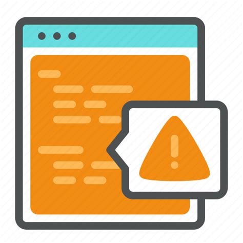 crash report warning code test problem result icon download on