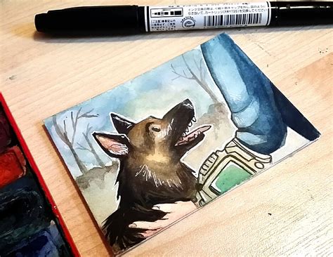 Fallout Fallout 4 Dog By Adlibber On Deviantart