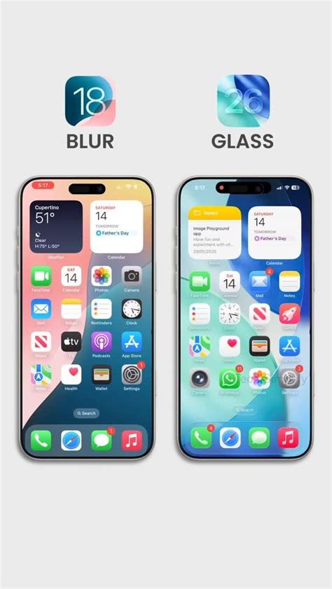 Ios 18 Blur Vs Ios 26 Glass Which One Looks Better Ios 18