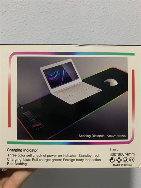 Rgb Led Wireless Charging Gaming Mousepad Computers And Tech Parts And Accessories Mouse