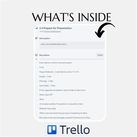 Trello Client Design Project Board For Interior Designers Etsy