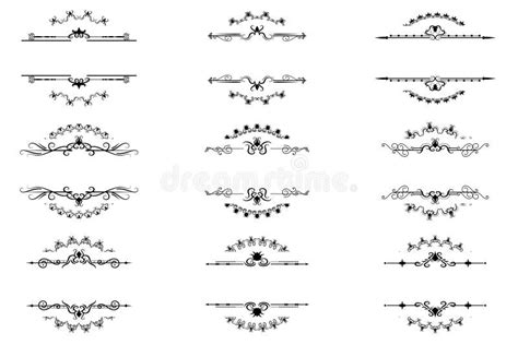 Text Separator Decoratice Divider Book Typography Ornament Design