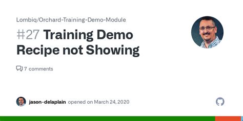 training demo recipe not showing · issue 27 · lombiq orchard training