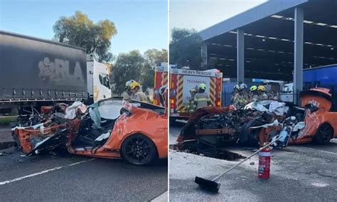 Tragedy As Passenger Dies After Luxury Supercar Smashes Into A Parked Truck