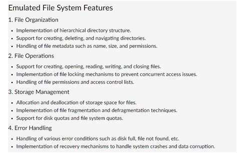 solved emulated file system featuresfile
