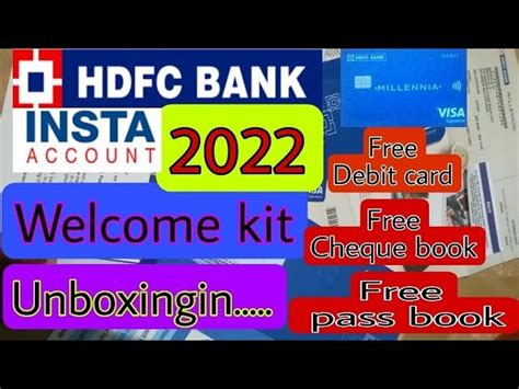 Hdfc Welcome Kit Unboxing Open Your Bank Account With In 6 Minutes