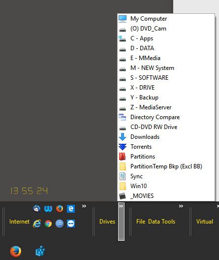 Taskbar Toolgroups Used To Retain Menu Order Windows 10 Forums