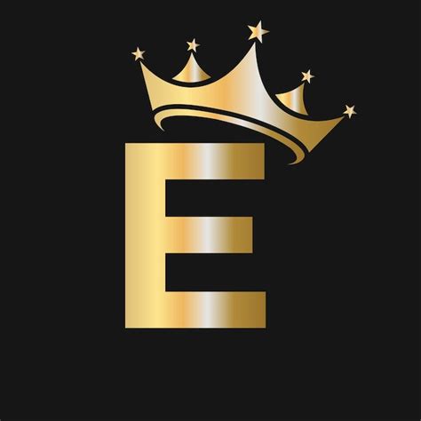 Logotipo De La Corona De La Letra E Logotipo De La Corona En La