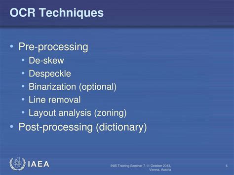 PPT OCR At INIS PowerPoint Presentation Free Download ID 1580156