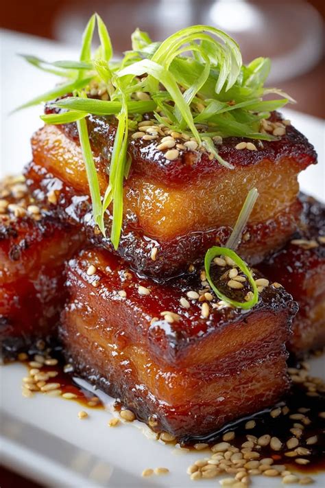 Caramelized Honey Glazed Pork Belly Recipe Chinese Five Spice Pork