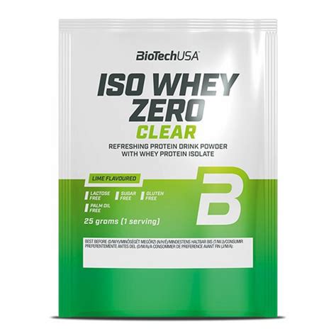 Lots De 50 Sachets De Protéines Biotech Usa Iso Whey Zero Clear Lime