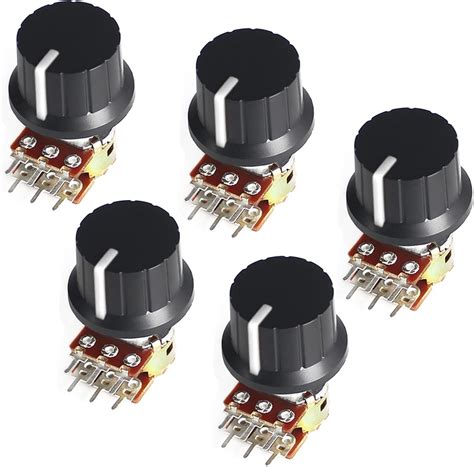 Mxita 50set Wh148 Linear Potentiometers 15mm 6pin 1k 2k 5k 10k 20k 50k 100k 250k 1m