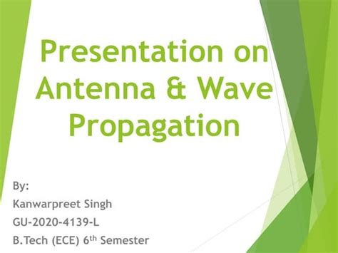 Antenna Presentation Ppt Ppt