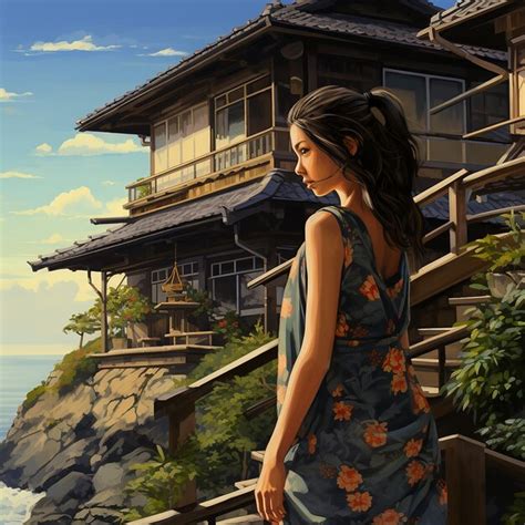 Premium Photo Image Of Beautiful Japanese Girl Minkas House Background