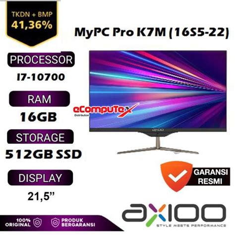 Jual Mini Pc Axioo Mypc Pro K7m 16s5 22 I7 11700 16gb 512gb Ssd 215
