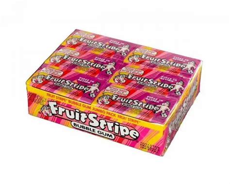 Fruit Stripe Gum Yikes The Zebra Candy Favorites