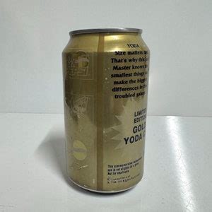 Vintage 1999 Pepsi Star Wars Gold Yoda Can Collectible Limited Edition